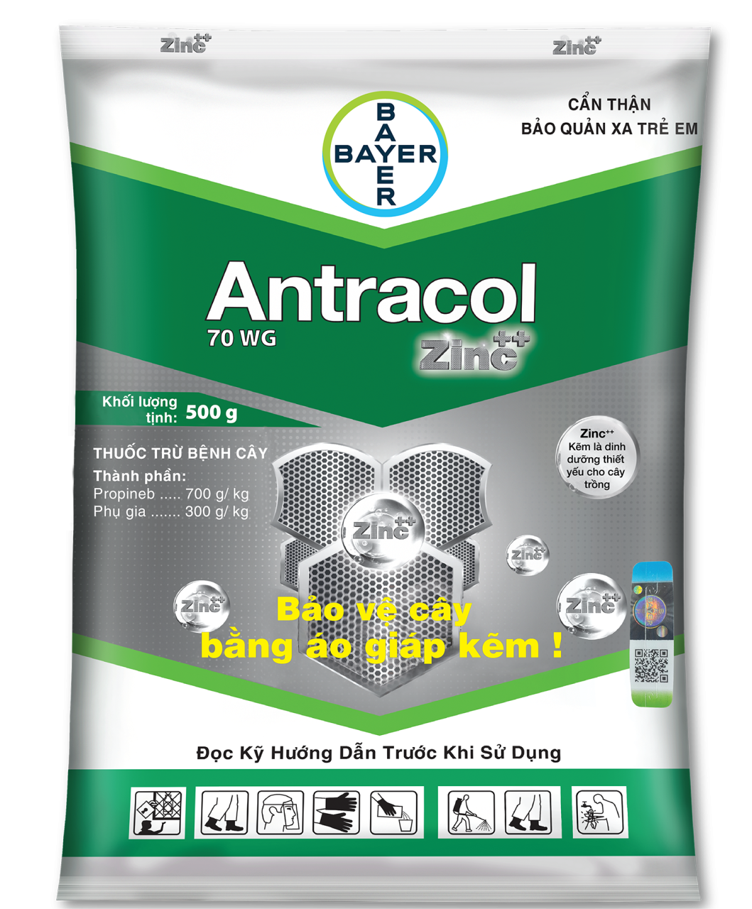 Thuốc trừ bệnh Antracol 70WG - Antracol Cốm mới